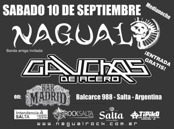 Este sábado... Nagual - Rock Salta