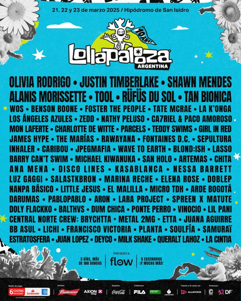 Lollapalooza Argentina 2025 | TooL, Alanis Morissette y Olivia Rodrigo ...